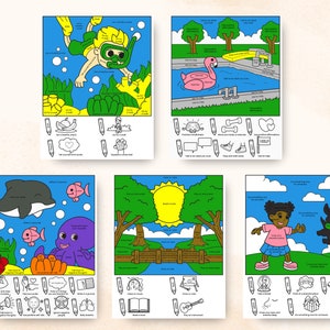 Summer Coloring Pages for Kids-color by Coping Skills Coloring Book ...