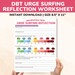 DBT Urge Surfing Worksheets 3 Pages-mindfulness Skills Fillable Pdf ...