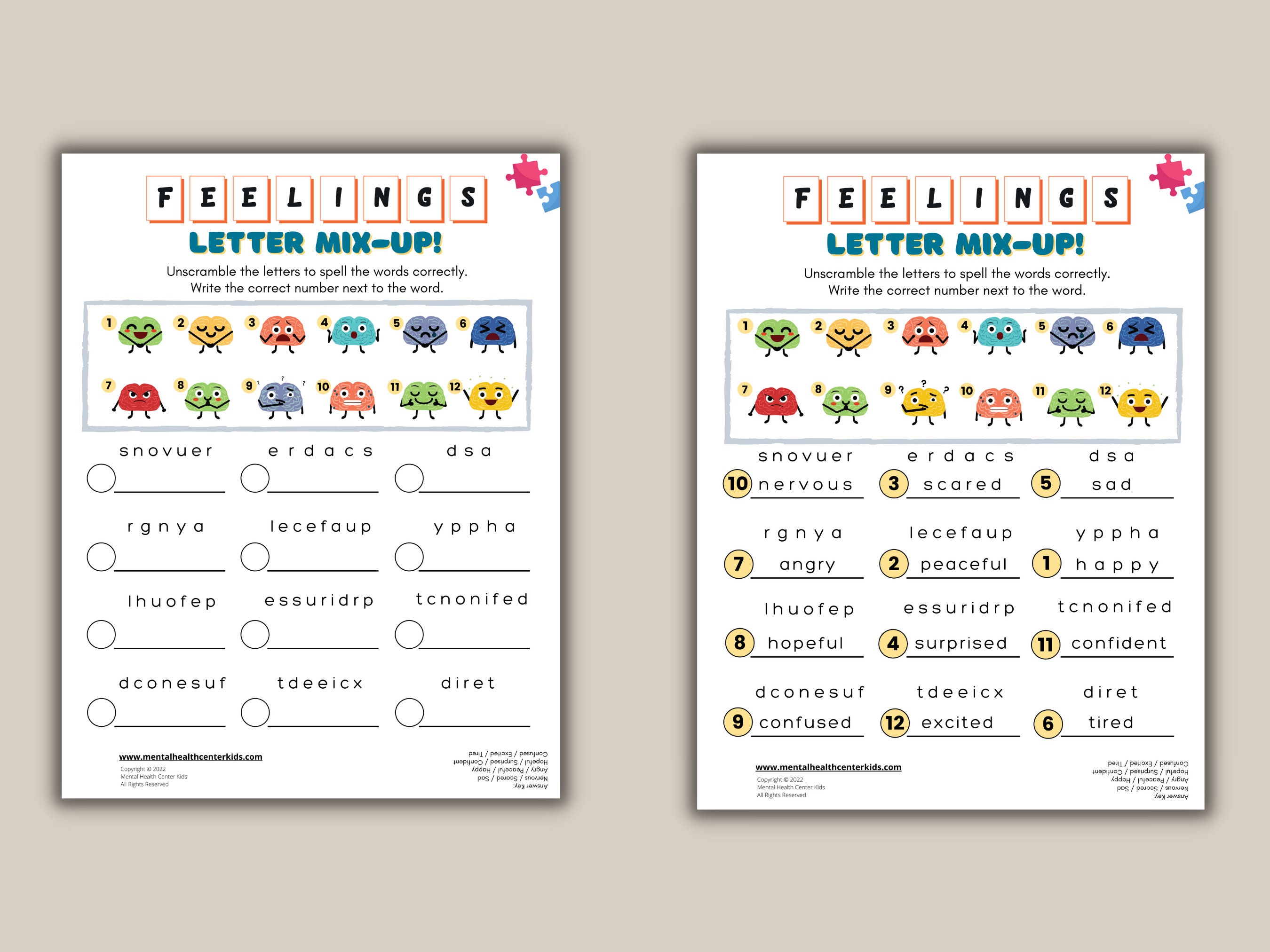 Feelings Emotions 5 Pg Printable Emoji Activity Pack - Etsy