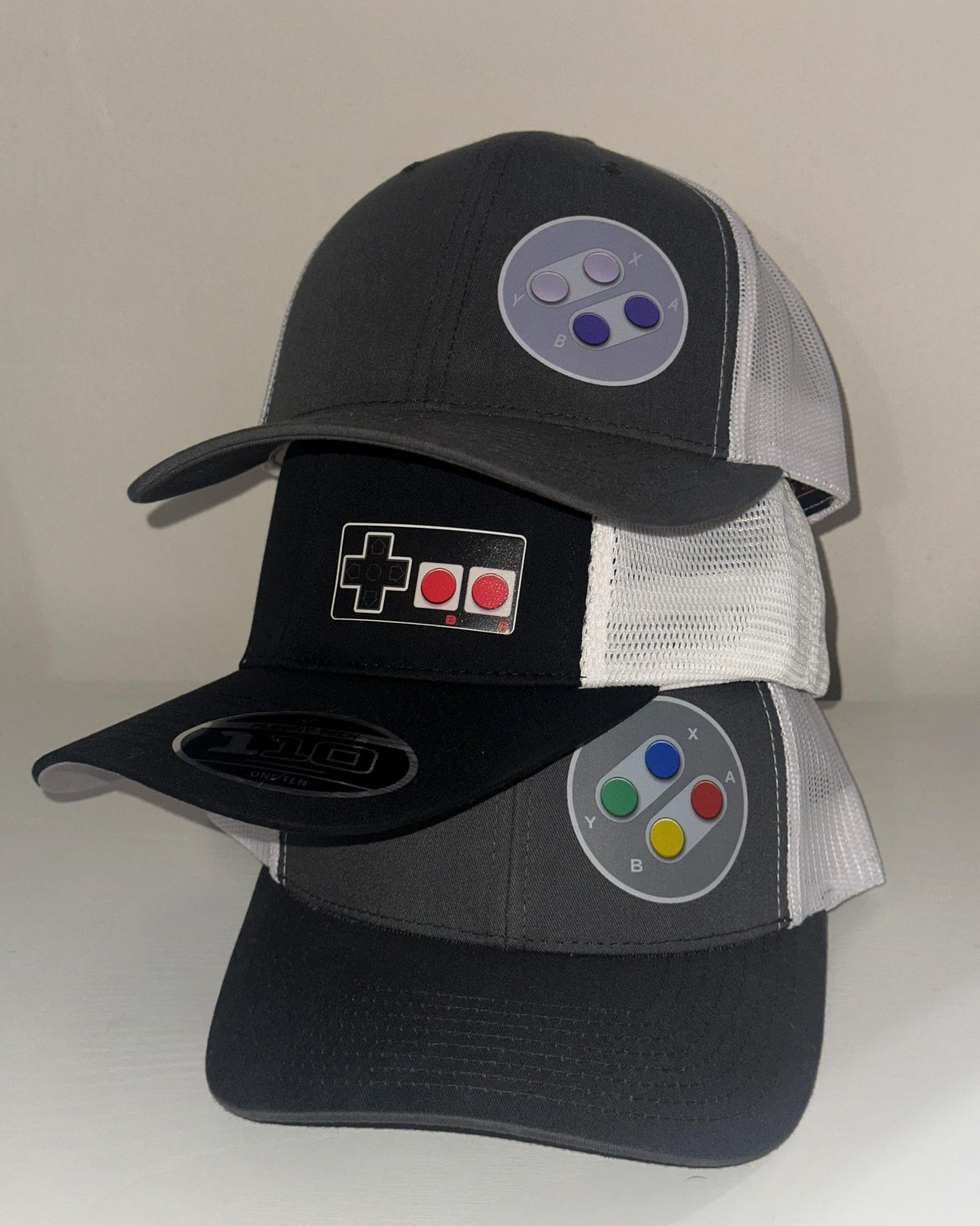 NES SNES or SFC Gaming Trucker Hat - Etsy