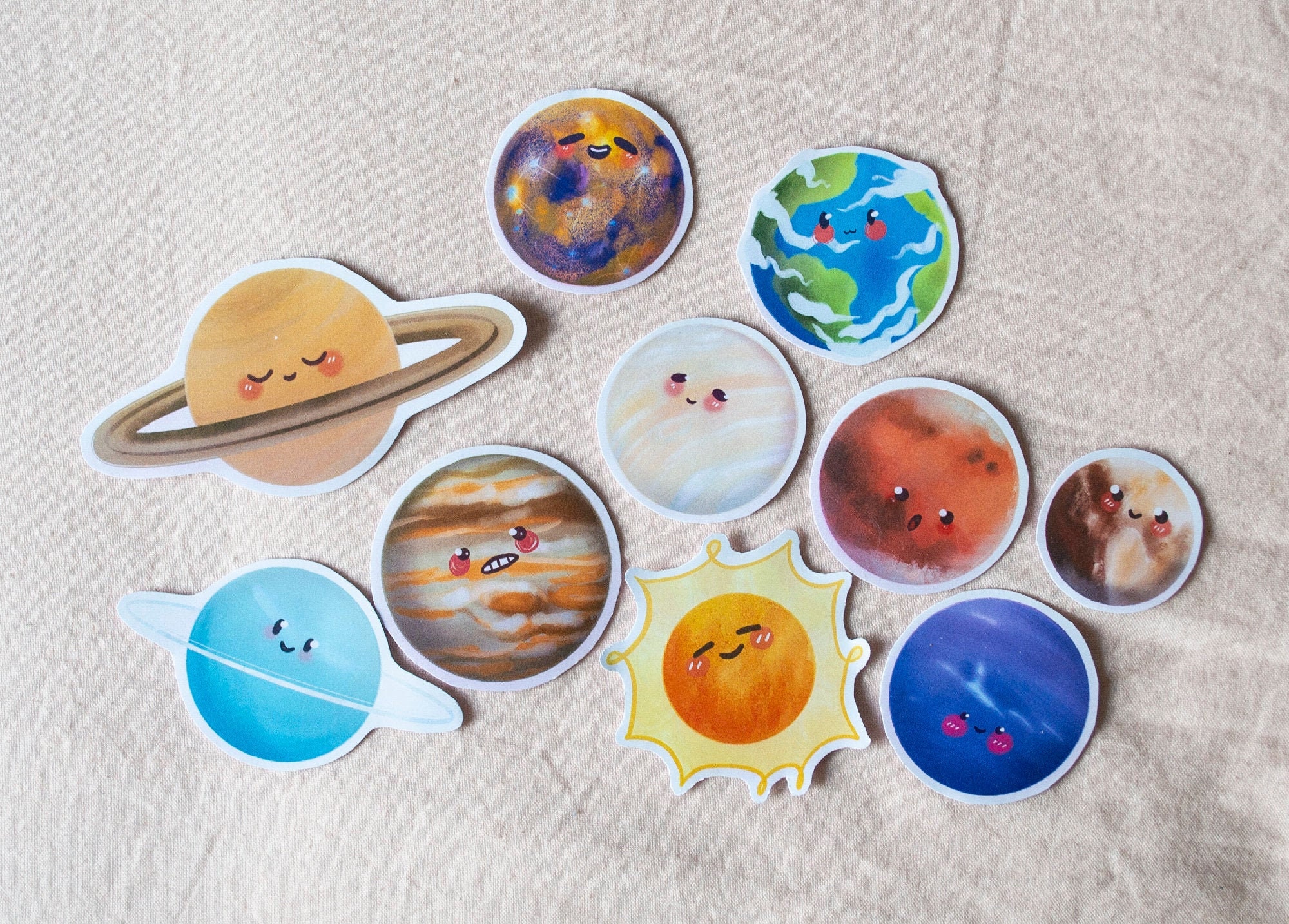 Pluto is Also a Planet Sticker Pack, Planet Waterproof Vinyl Sticker ...