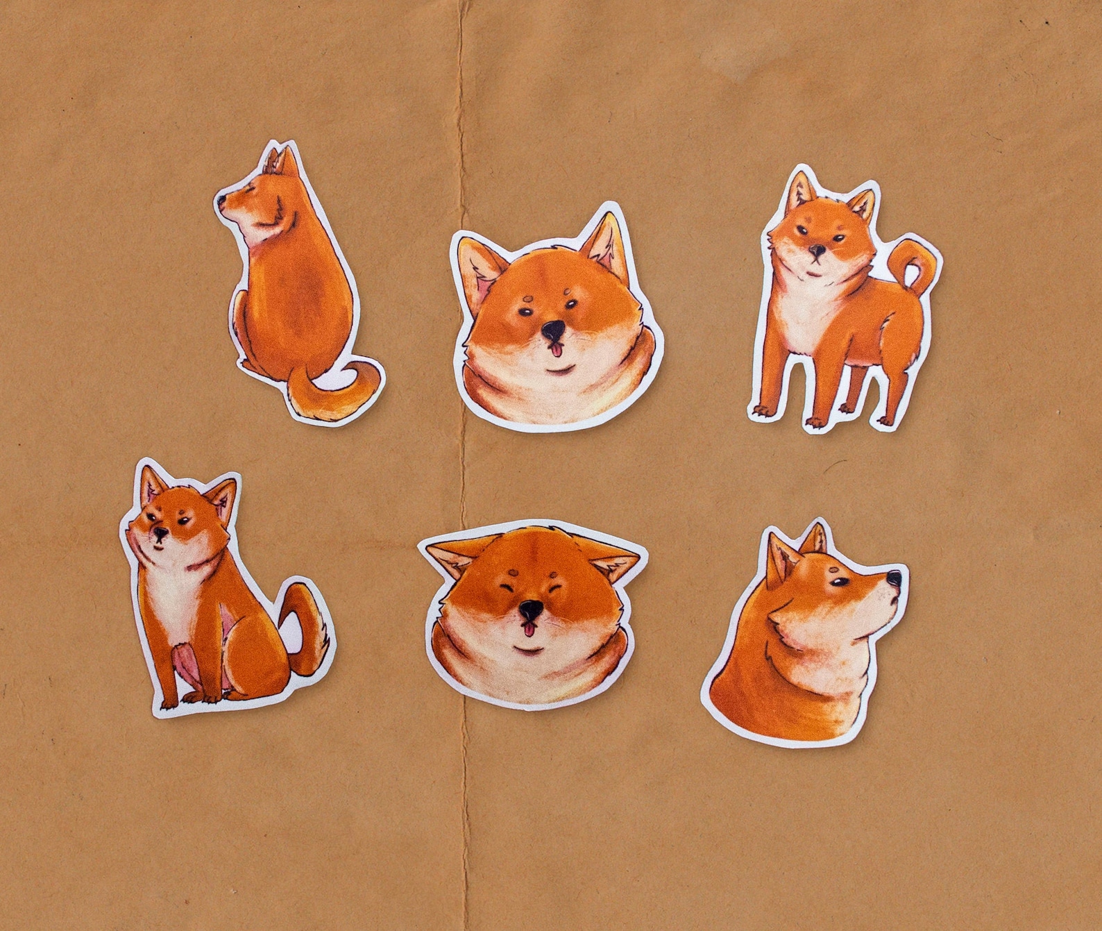 Yasu Sticker Pack Shiba Inu Planet Waterproof Vinyl Sticker - Etsy Polska