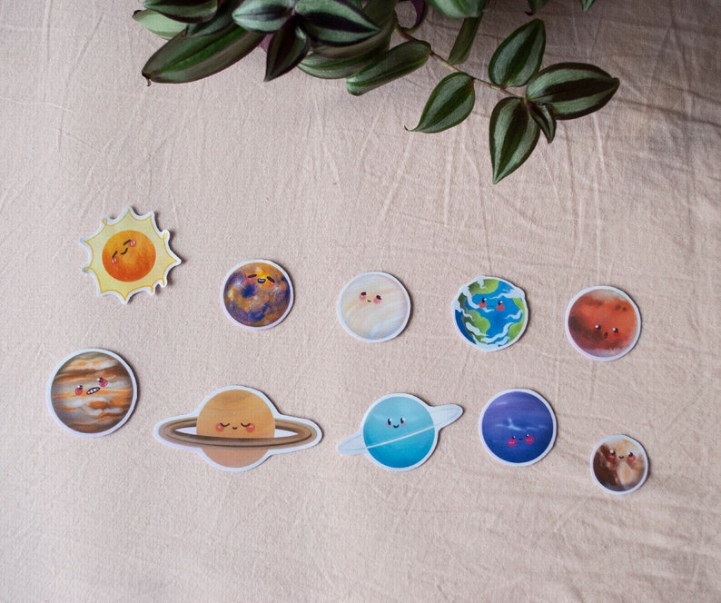 Pluto is Also a Planet Sticker Pack, Planet Waterproof Vinyl Sticker ...