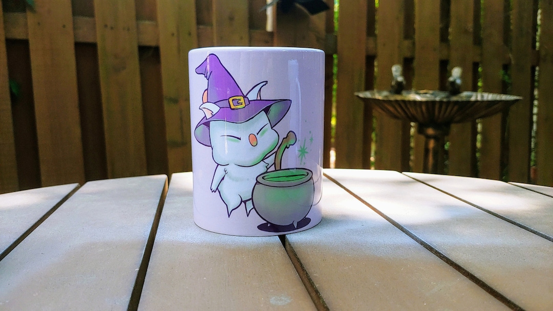 Cute Witchy Moogle Final Fantasy Coffee Mug - Etsy