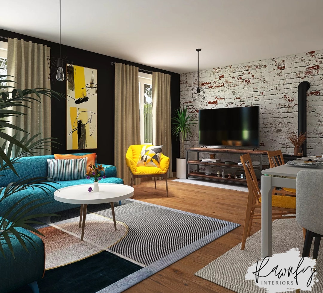 Single Room Online Interior Design - Custom E-design - Etsy