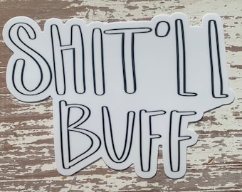 Buff Sticker - Etsy