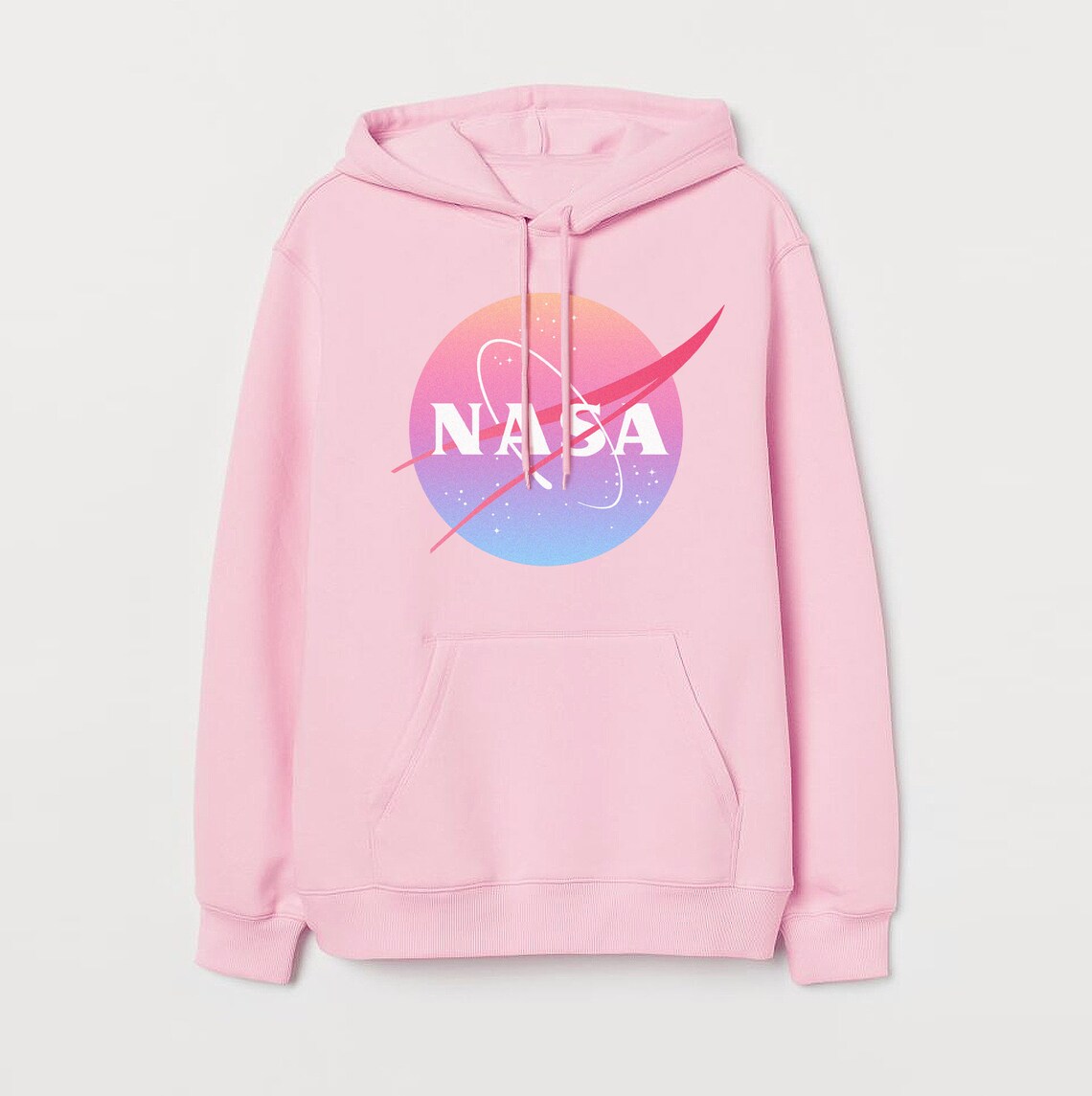 Pastel NASA Pink | Blue | Black | White | Unisex Hoodie - Etsy