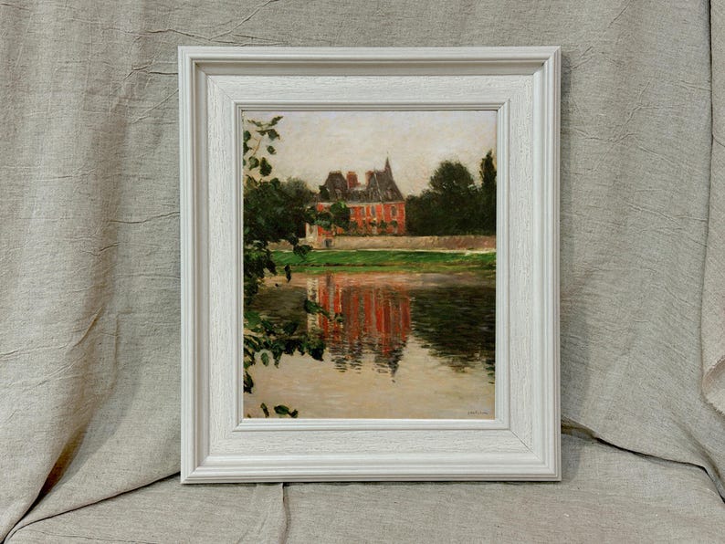T.C. Steele Oil Painting Reproduction, Selma in the Garden, Hoosier ...