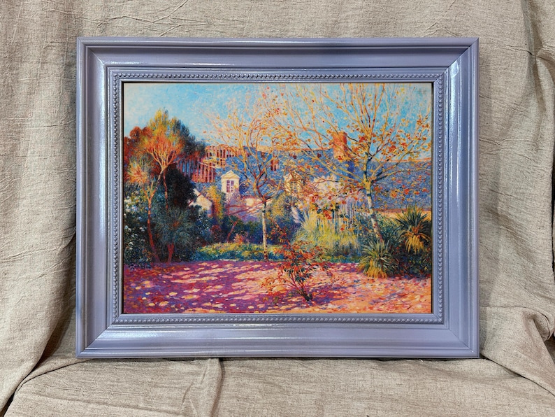 T.C. Steele Oil Painting Reproduction, Selma in the Garden, Hoosier ...