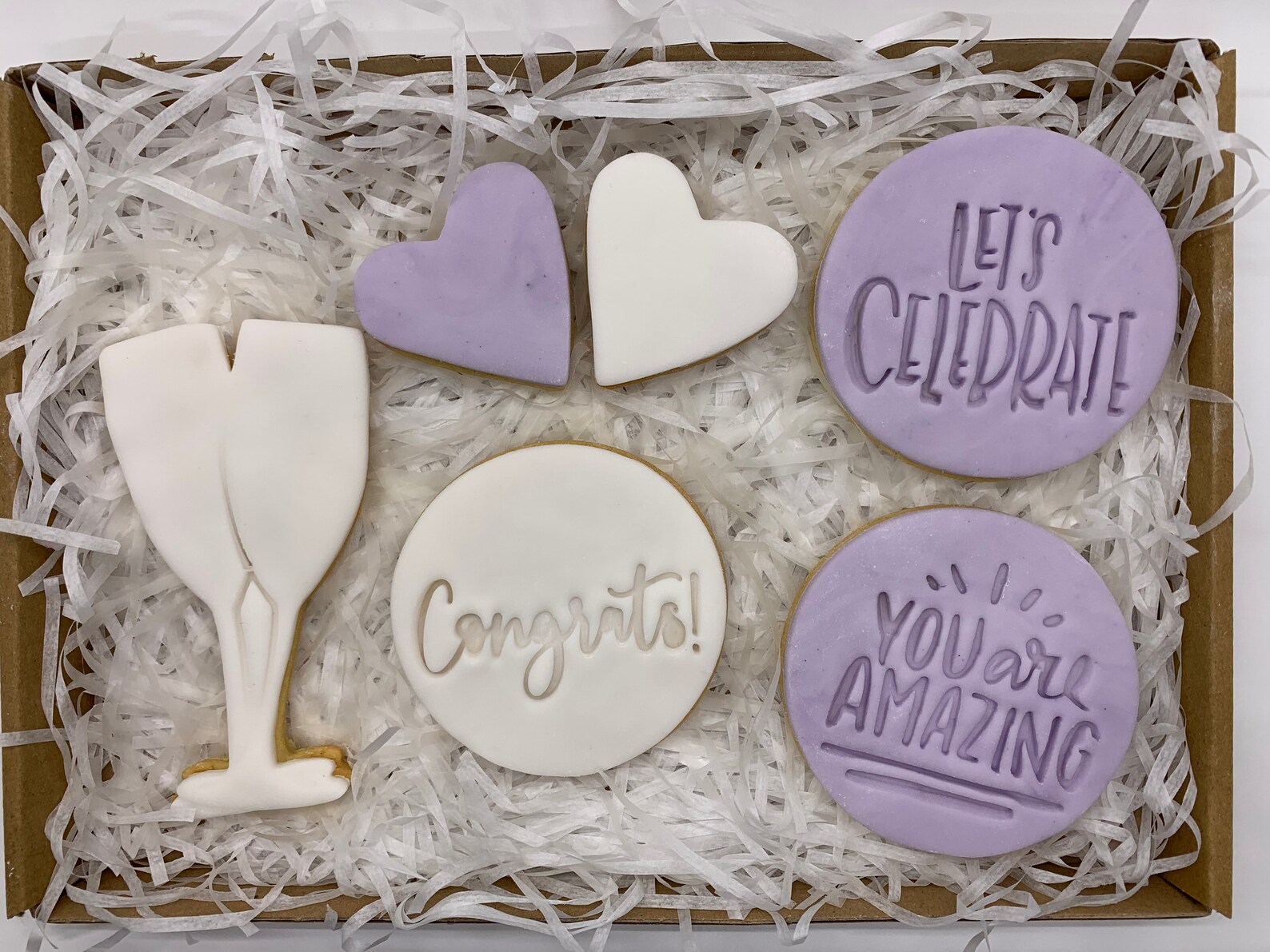 Congratulations Biscuits Cookies Gift Box Present Personalised | Etsy
