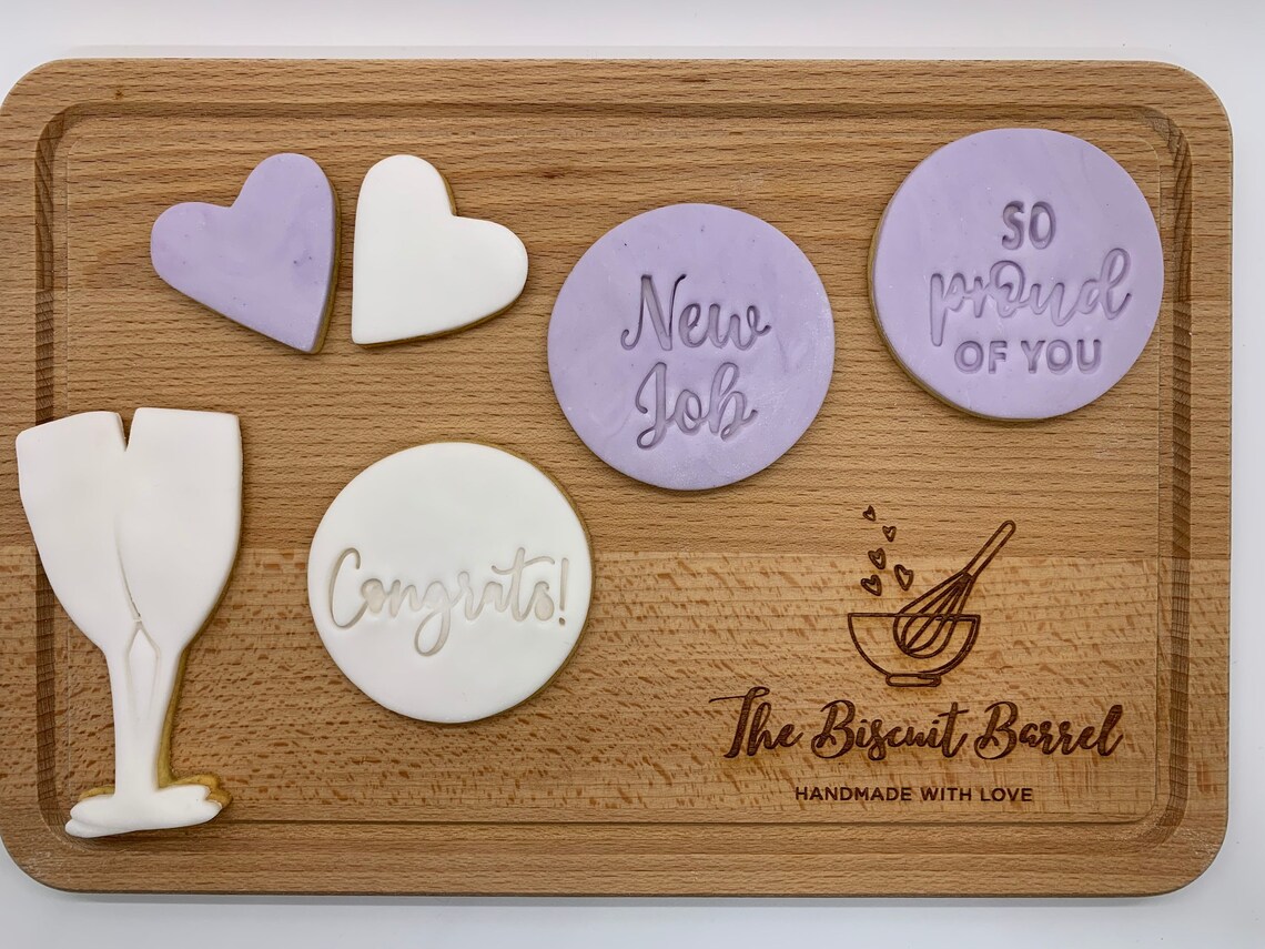 New Job Congratulations Good Luck Personalised Biscuit Cookies | Etsy