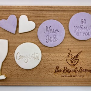 New Job Congratulations Good Luck Personalised Biscuit Cookies Box Gift ...