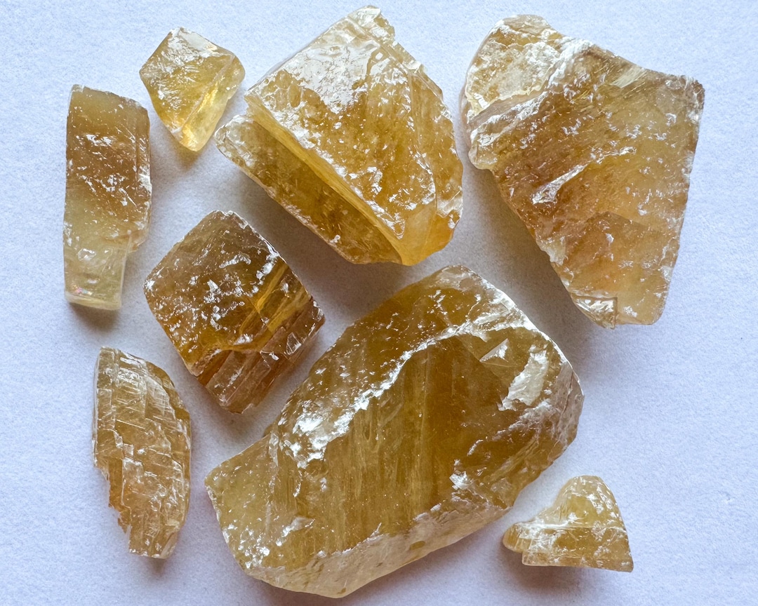 You Pick Rough/raw Honey Calcite Stones - Please Read FULL Description ...