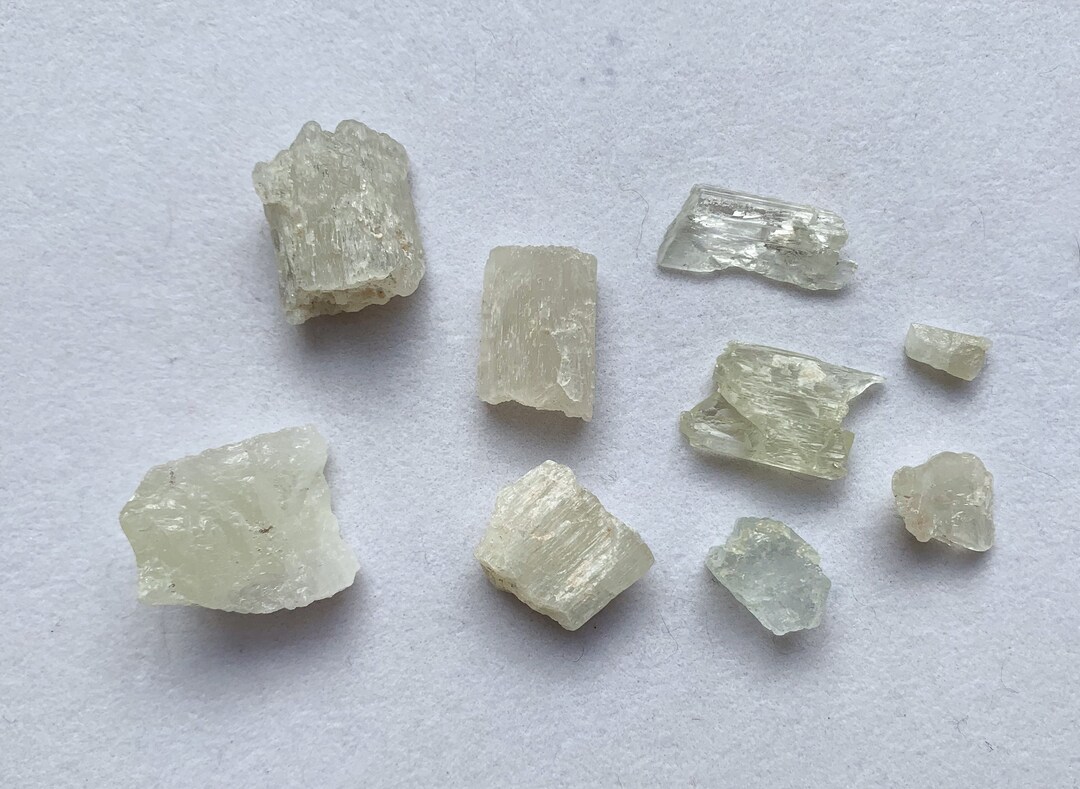 Choose Your Own Rough Raw Green Yellow Hiddenite Stones Healing ...