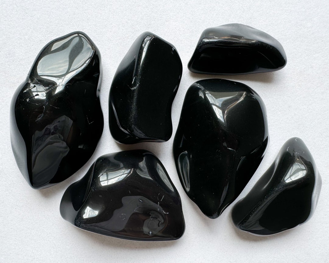 You Pick Tumbled Obsidian Stones, Healing Crystals - Please Read FULL ...