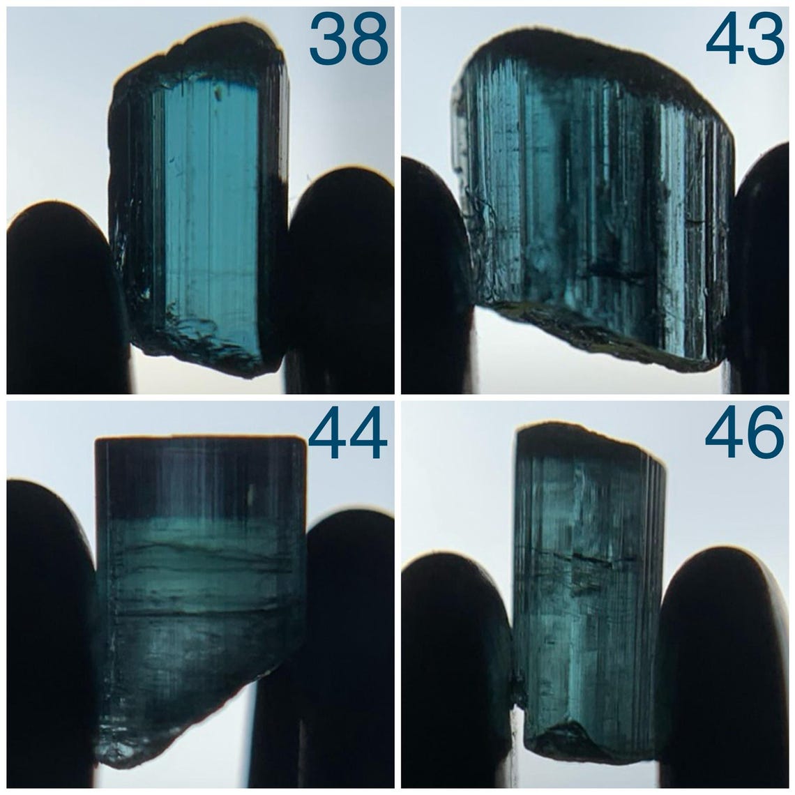 You Pick Rough/raw LOTS Natural Indicolite Paraíba Blue Tourmaline Rods ...