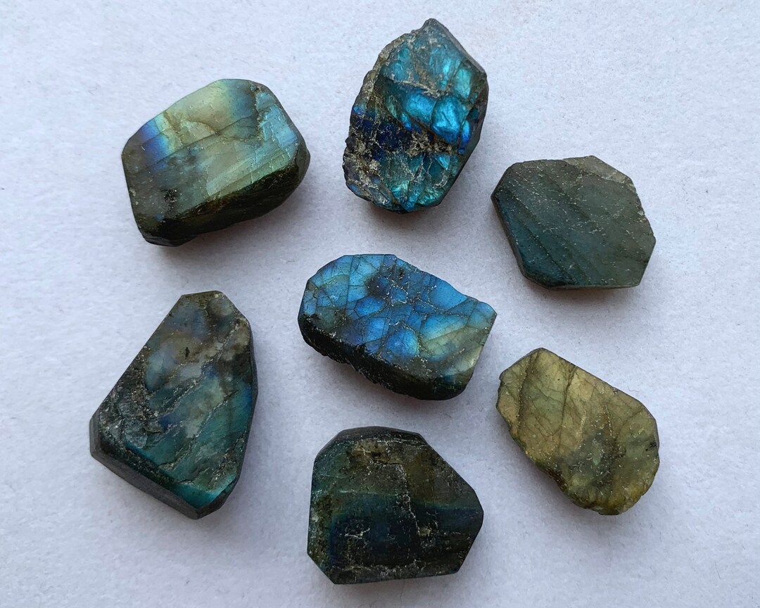 Rough/raw Labradorite Spectrolite Stones, Slices, Healing Crystals ...