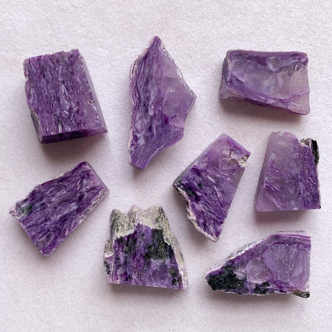 Choose a Size Rough/raw Charoite Stones/slices - Please Read FULL ...