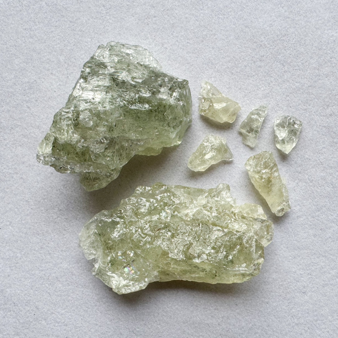 Rough/raw Natural Heliodor Gemstone Stones/healing Crystals - Please ...