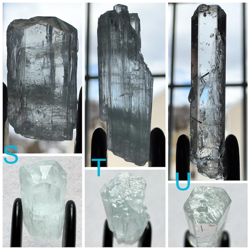 You Pick Rough Natural Aquamarine Rods/bars Stones, Healing Crystals ...
