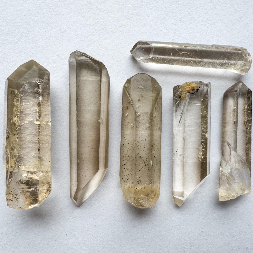 Elige puntas de cuarzo ahumado claro, de alta calidad, cristales ...