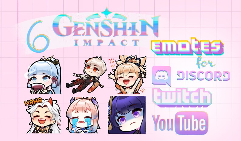 6 Genshin Impact Emotes Inazuma Set - Etsy