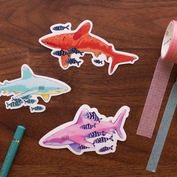Shark Stickers - Etsy