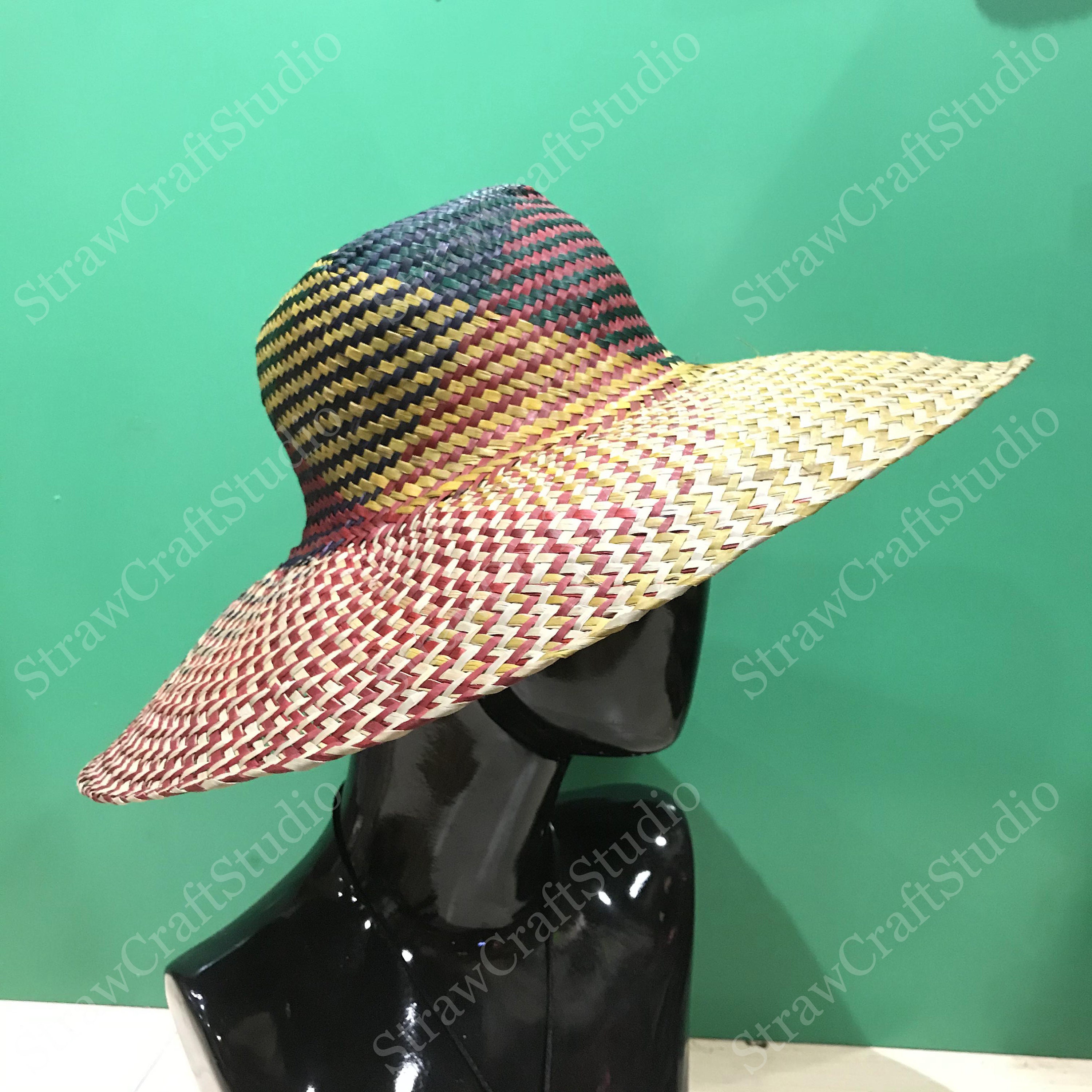 Womens Sun Hat Pattern Summer Oversized Hats for Men Vintage Beach Hat ...