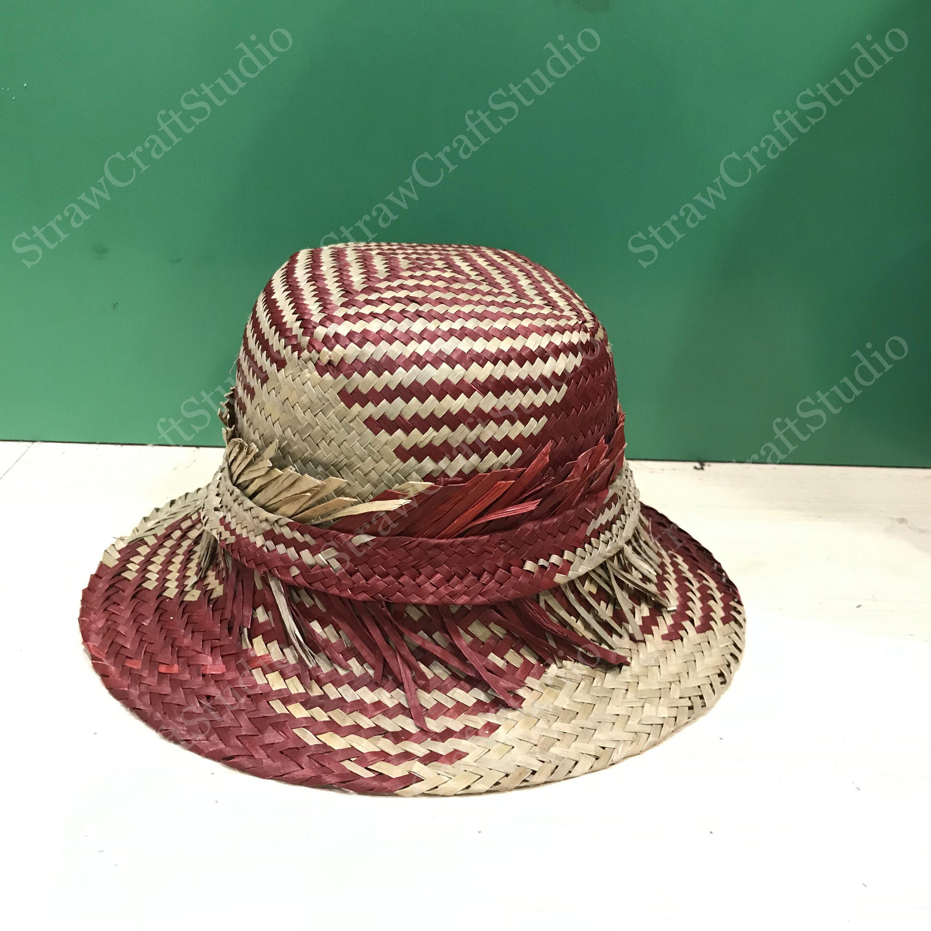 Red summer hat hats for women beach hat sun hat straw hat | Etsy