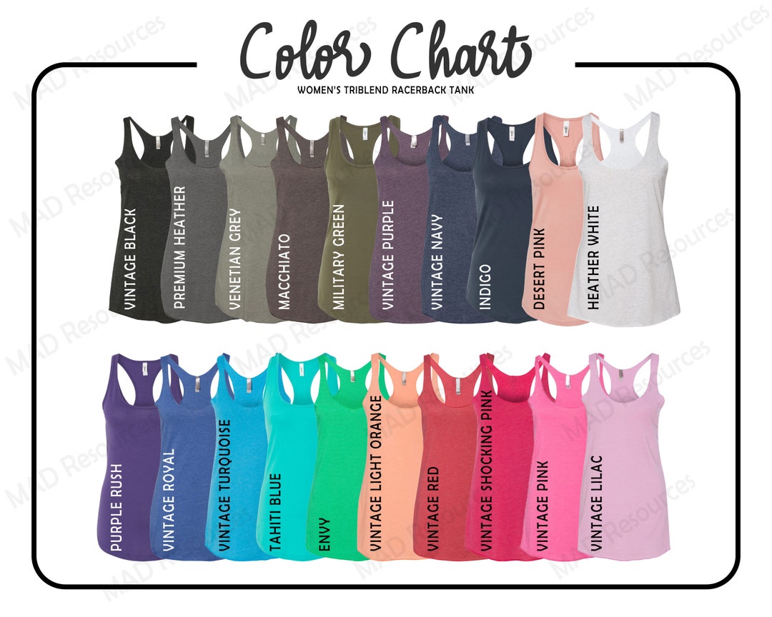 Cada color de camisa NL6733 Carta de colores de camisa de - Etsy España