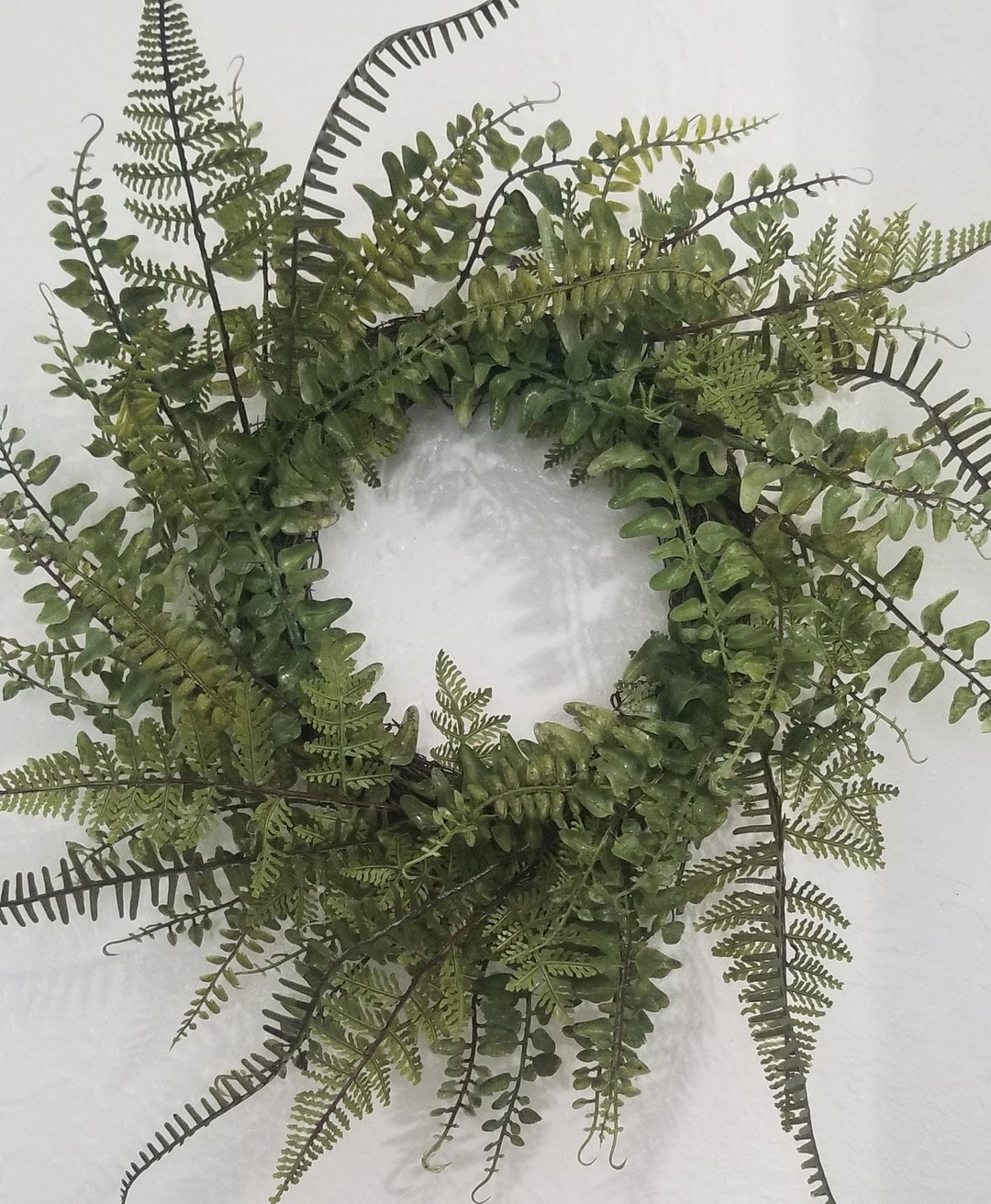 Fern Wreath Fern Window Wreath Cabinet Fern Wreath Fern - Etsy