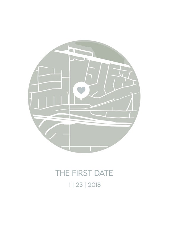 Important Places and Date Maps | Etsy