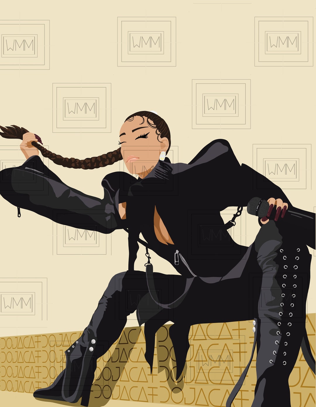 Doja Cat Art | Doja Cat Print Out | Doja Cat Poster | Doja Cat Merch ...