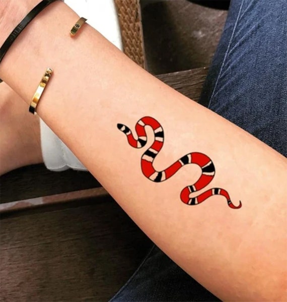 Snake Temporary Tattoo Snake Tattoo Small Tattoo Tiny | Etsy