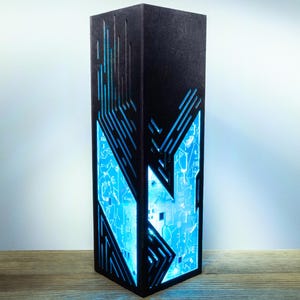 Circuit Board Lamp | Cyber Style Decoration Lamp RGB LED | Handmade ...