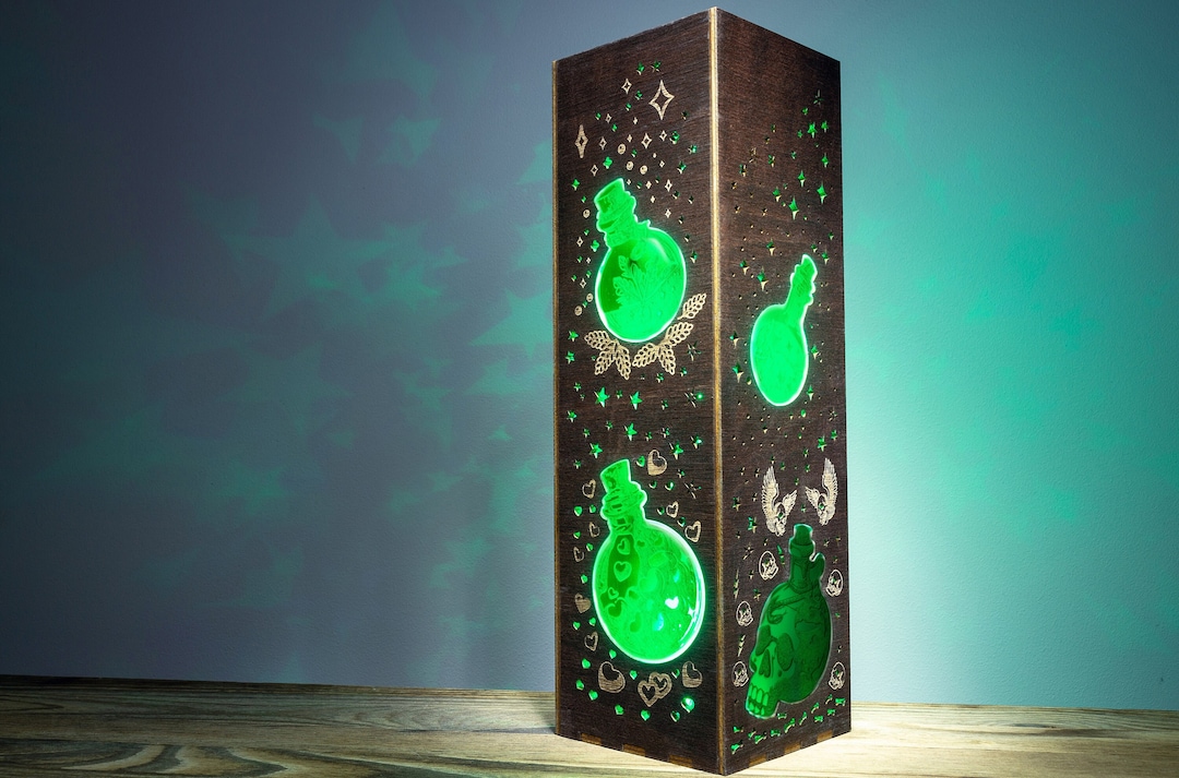 Magic Potion Lamp | Mystical Wizard Style Night Light | Potion of Love ...