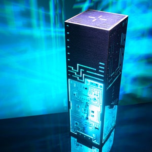 Circuit Board Desk Lamp | Cyber Style Night Light | Lantern Gift for ...