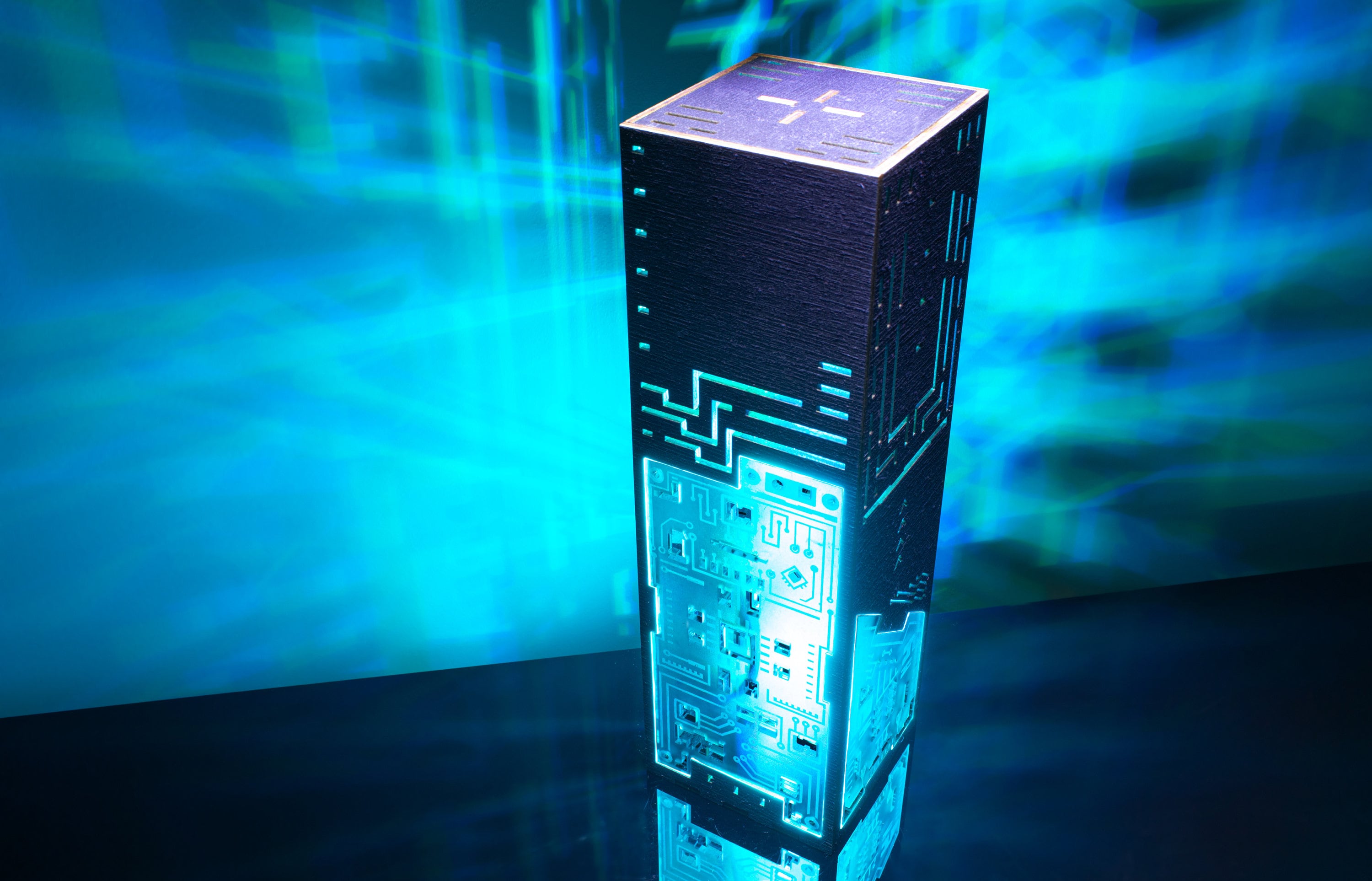 Circuit Board Desk Lamp | Cyber Style Night Light | Lantern Gift for ...