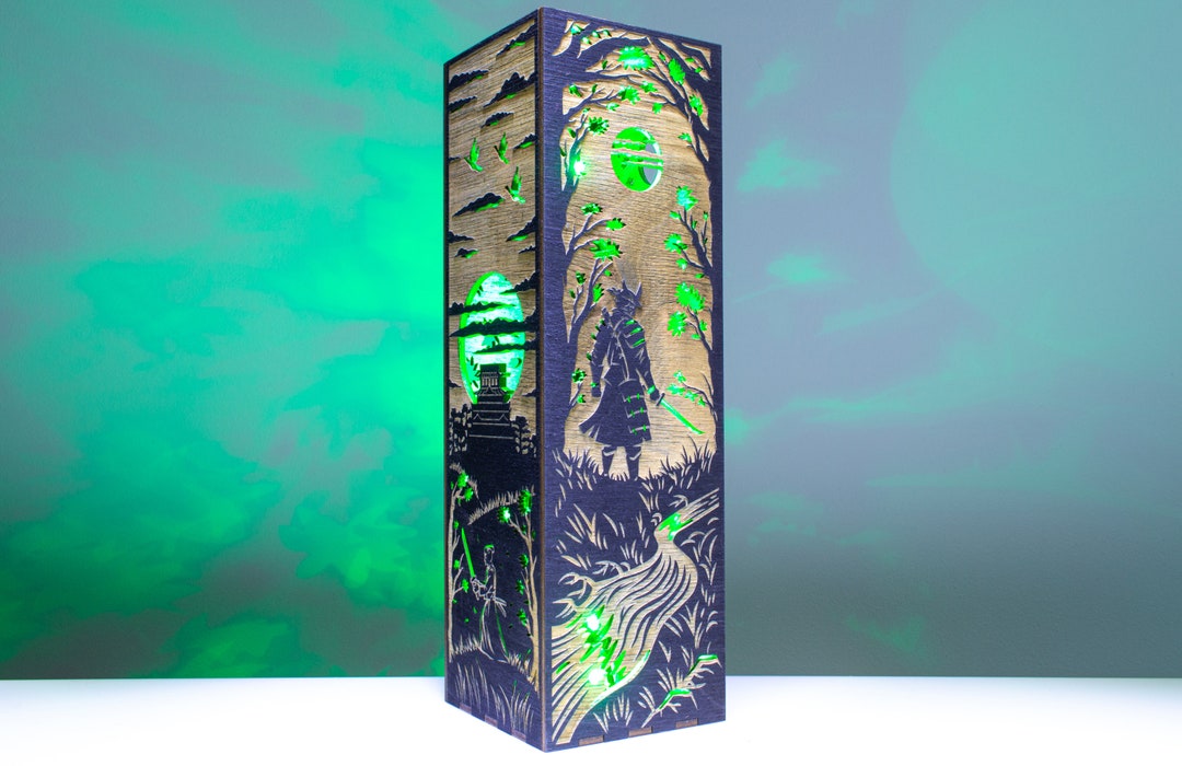 Samurai Night Lamp | Japan Style - Sunset, Katana, Martial Arts ...