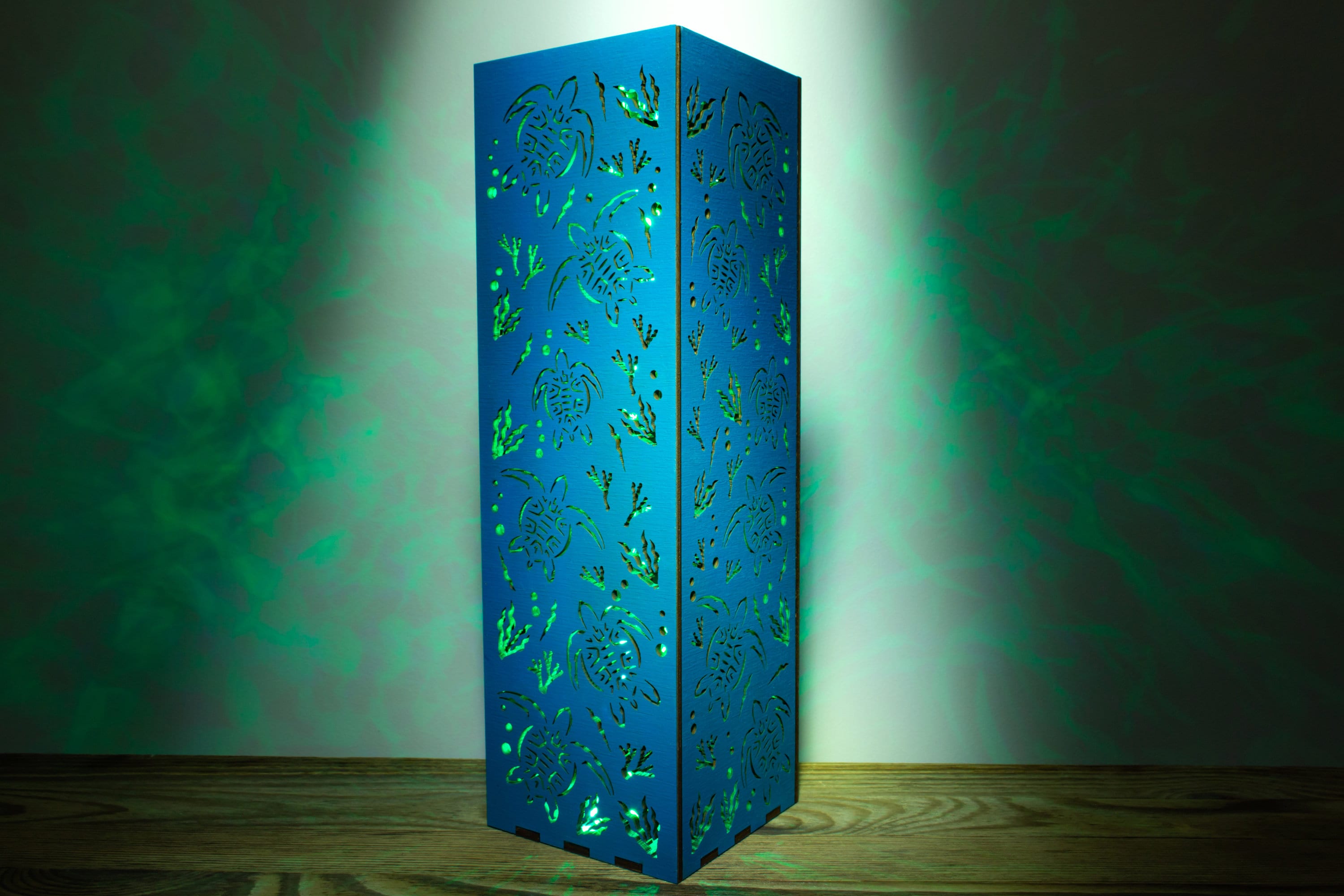 Sea Turtle Lamp Ocean Marine Life Scene Night-light Modern - Etsy