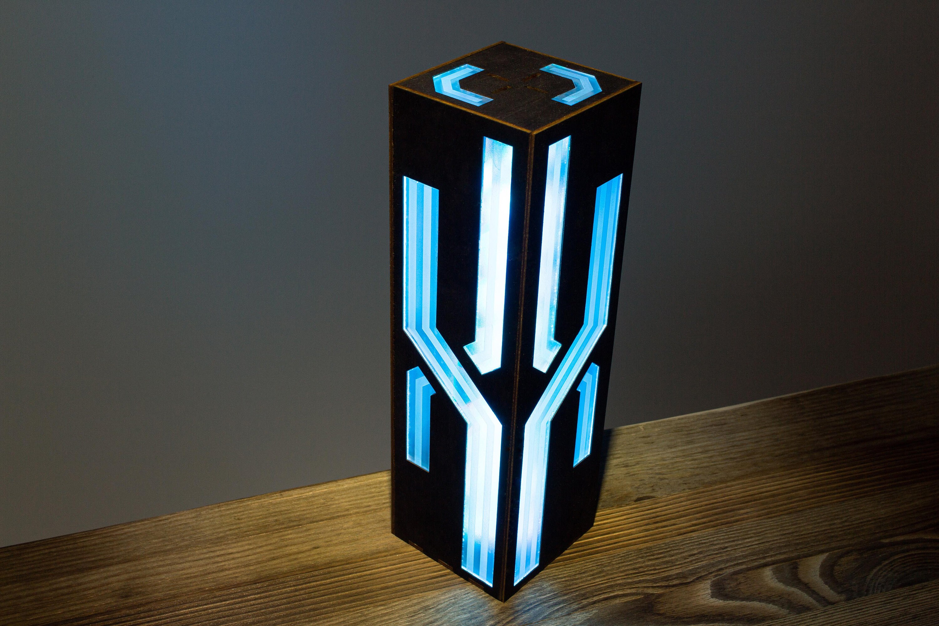 Cyberpunk Futuristic Night Lamp Neon Inclined Lines Sci-fi - Etsy