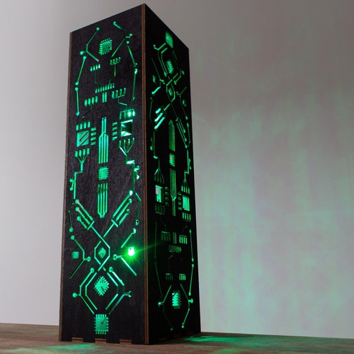 Cyberpunk Night Lamp Rectangular Prism Shape Sci-fi - Etsy