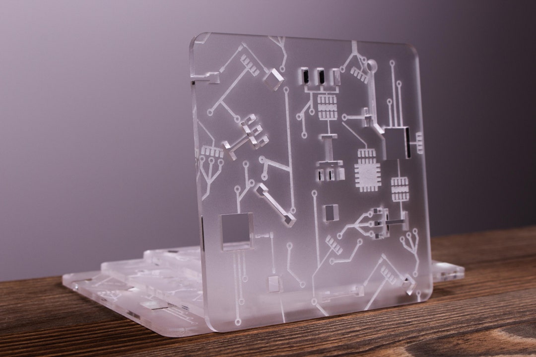 Circuit Board Coaster | Transparent Engraved Coaster | Computer Geek ...
