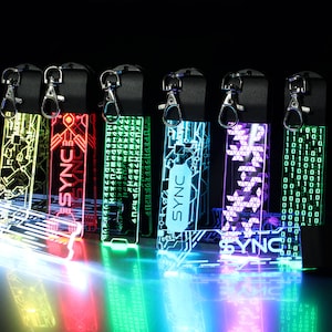 Futuristic Cyber LED Keychain | Different Designs - Circuit Board ...