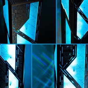 Binary Code Lamp | Falling Numbers | Cyber Style Night Lamp | Lantern ...