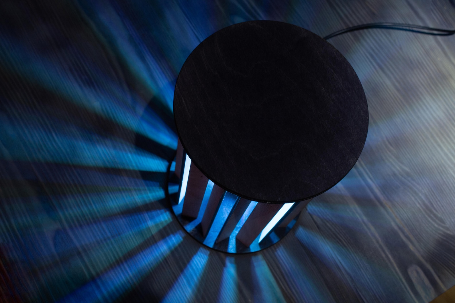 Tall Pillar Cylinder Lamp | Sci-fi Punk Style LED RGB Lamp | Handmade ...