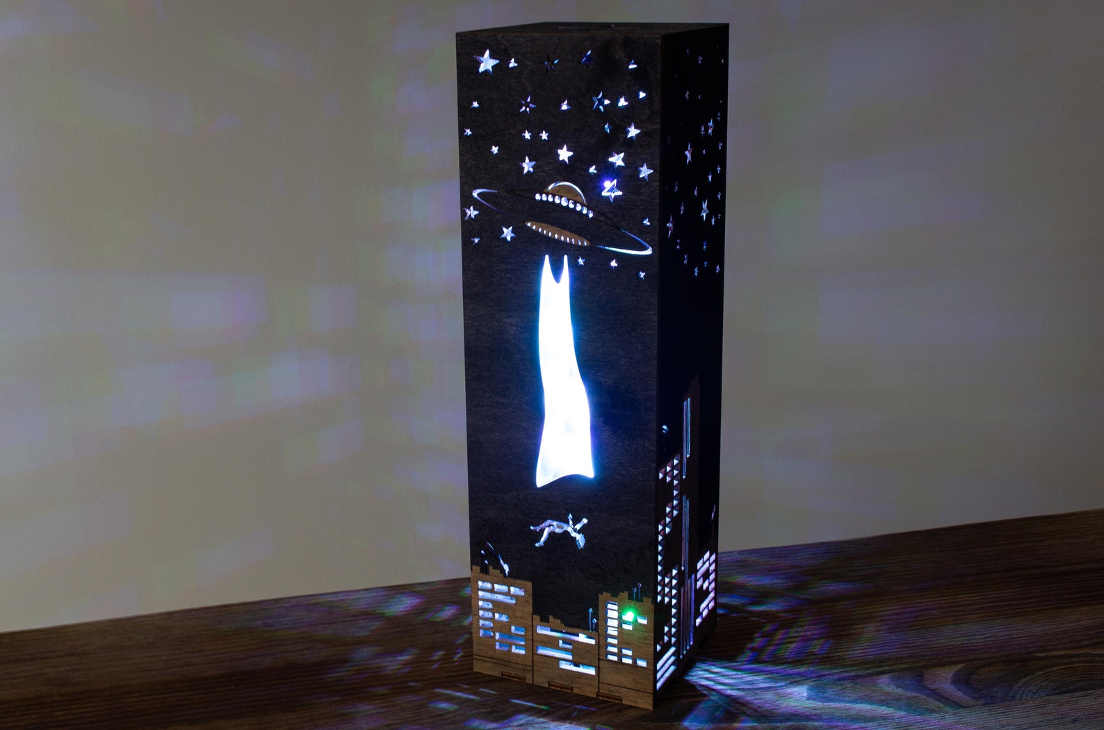 UFO Alien Night Lamp Alien Abduction Scene Lamp Neon Light - Etsy