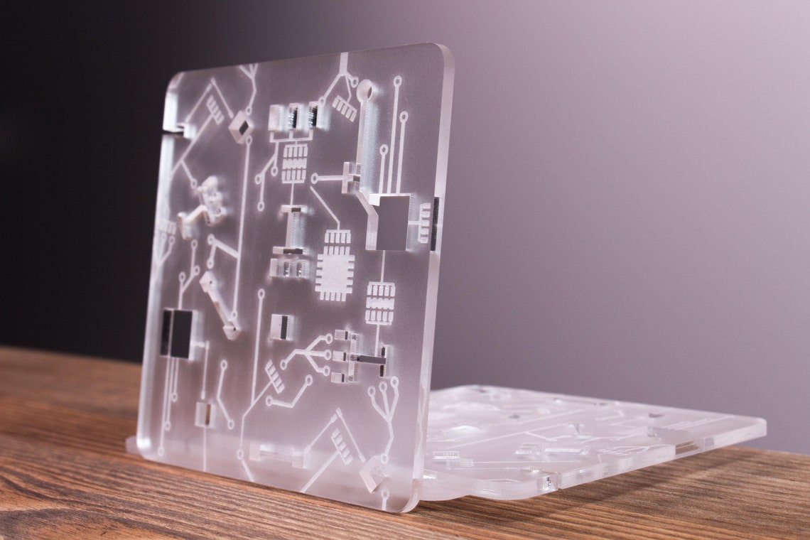 Circuit Board Coaster Transparent Engraved Coaster - Etsy