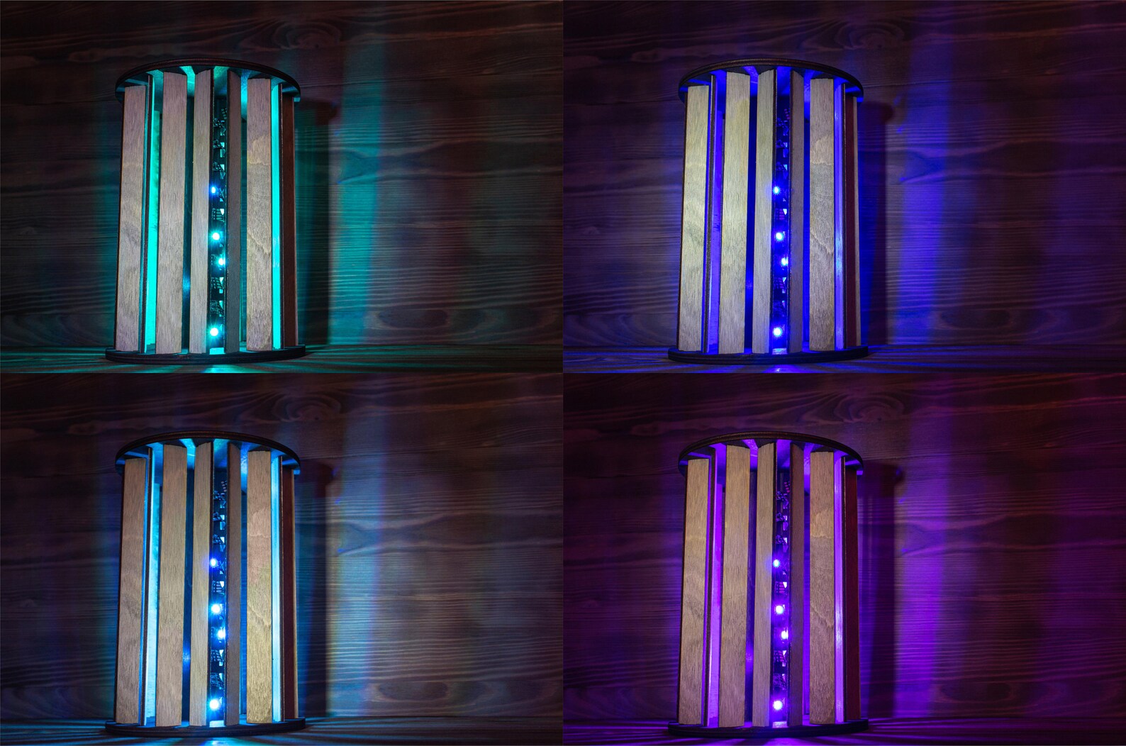 Tall Pillar Cylinder Lamp | Sci-fi Punk Style LED RGB Lamp | Handmade ...