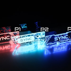 Futuristic Cyber LED Keychain | Different Designs - Circuit Board ...